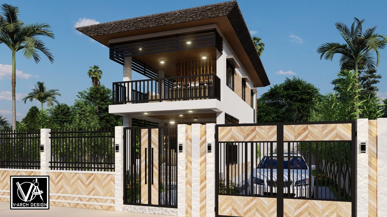 2 Storey Tropical House Idea 5x12 Meters - YouTube