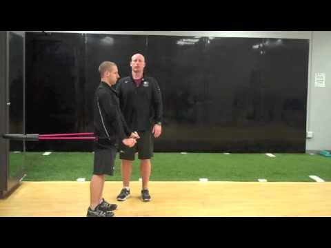 4 x 1 Assisted Standing Shoulder Flexion w Tubing - YouTube