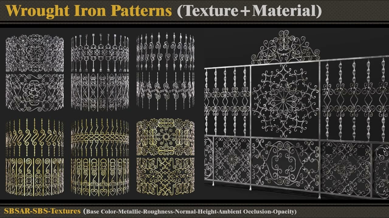 Wrought Iron Fence Texture