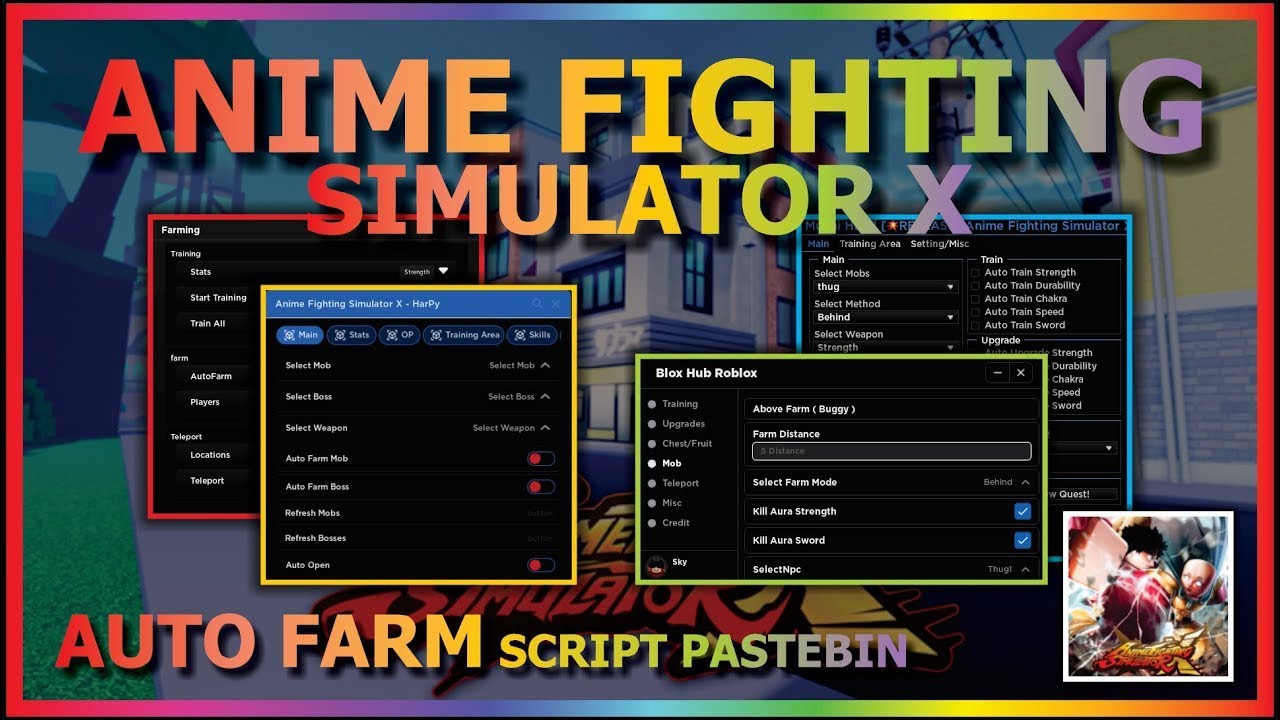 ANIME FIGHTING SIMULATOR X Script Pastebin 2023 AUTO FARM | CHEST FARM ...