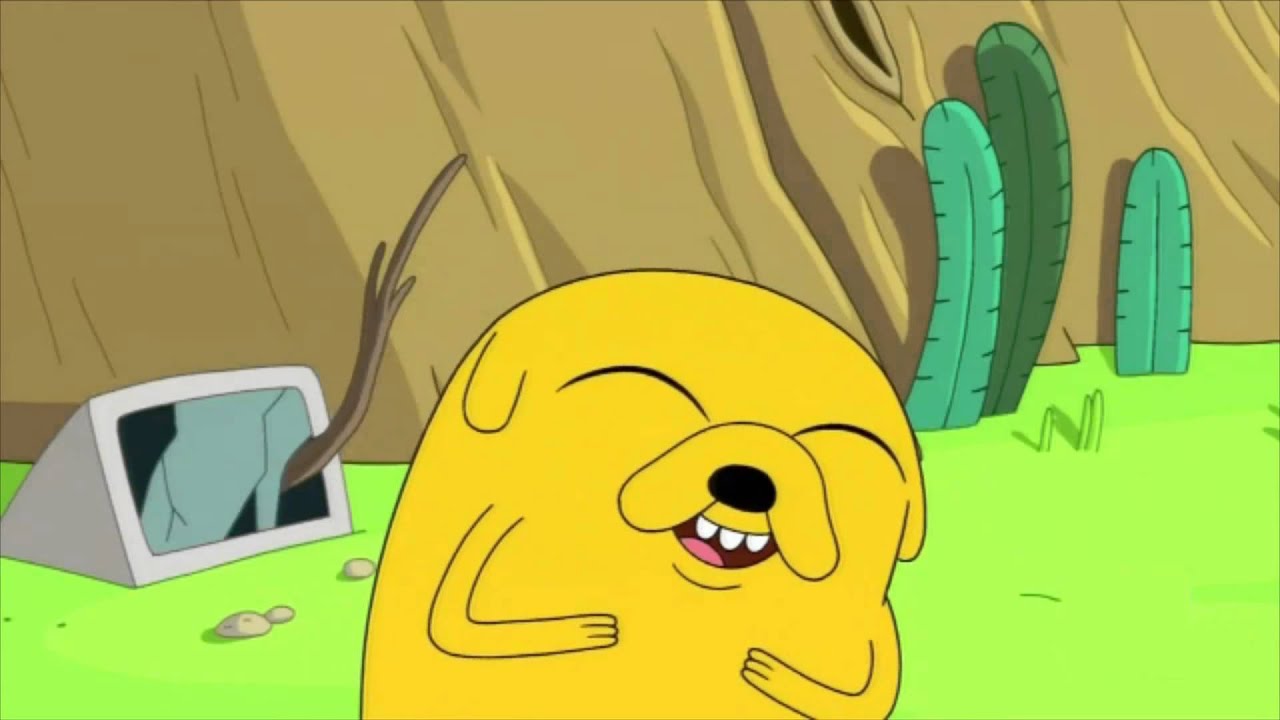Jake The Dog laughing hysterically. - YouTube