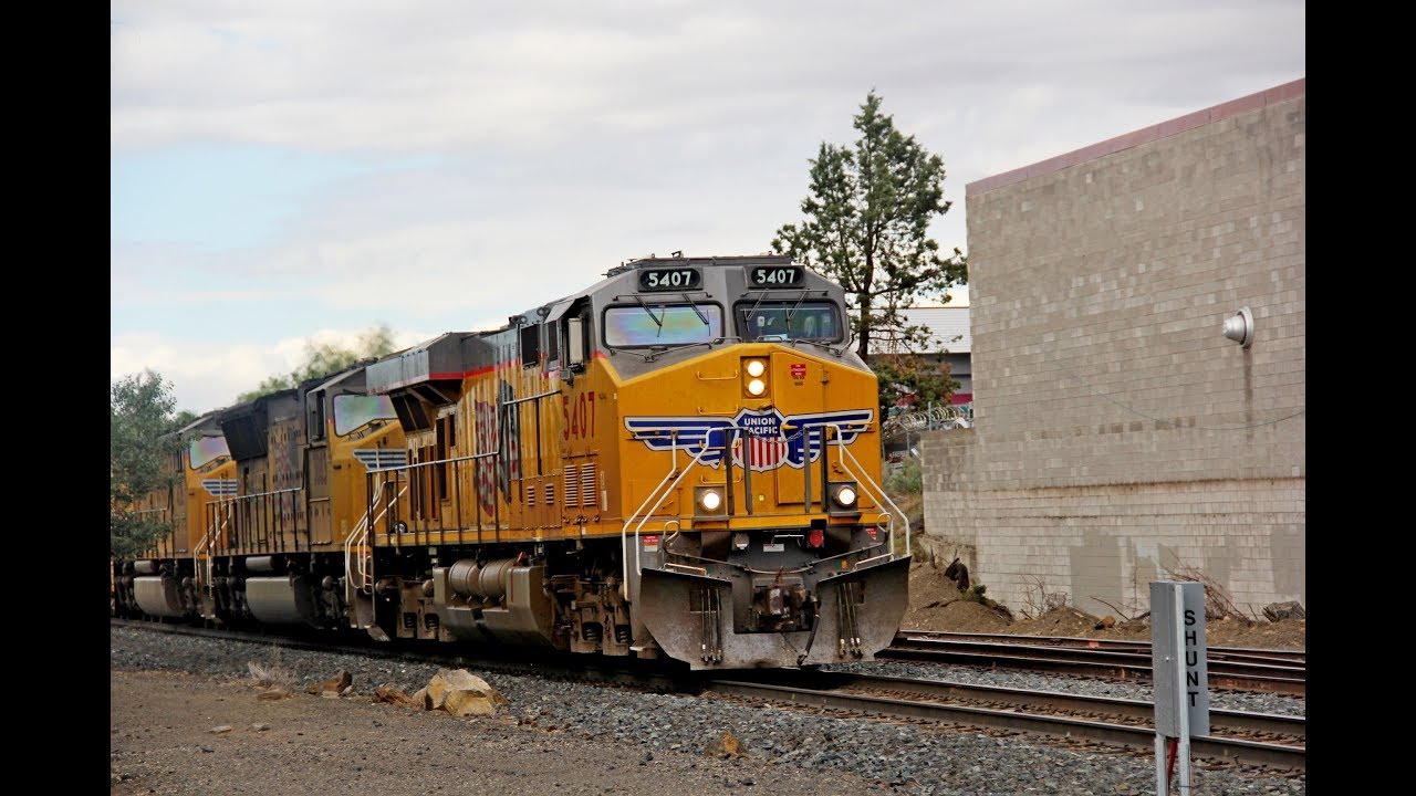 UP 5407 SB part 2 of 3 getting ready for a crew swap - YouTube