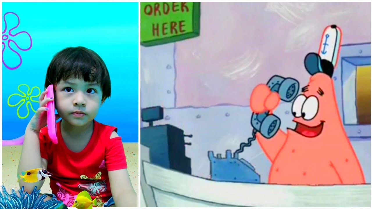 Qania Menelepon Patrick | Ini Krusty Krab? Bukan ini patrick - YouTube