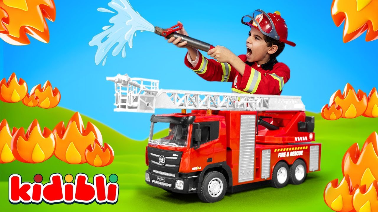 Firefighter Adventure with Toy Fire Trucks : Fun Rescue Play with ...