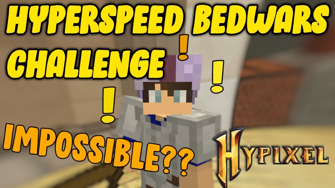 Bedwars On MAX Sensitivity Challenge | Hypixel Bedwars Challenge - YouTube