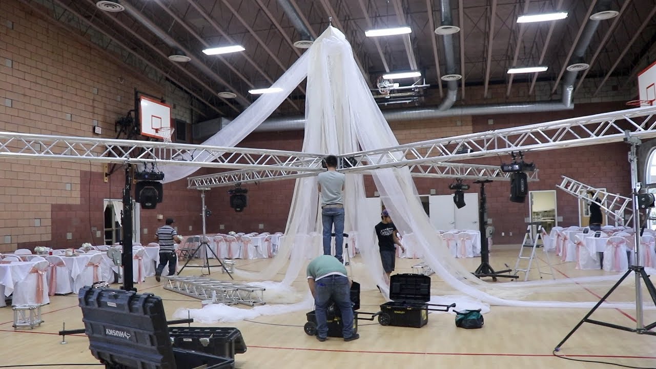 Instalando Global Truss T Shape Truss Structure en un Salón! - YouTube
