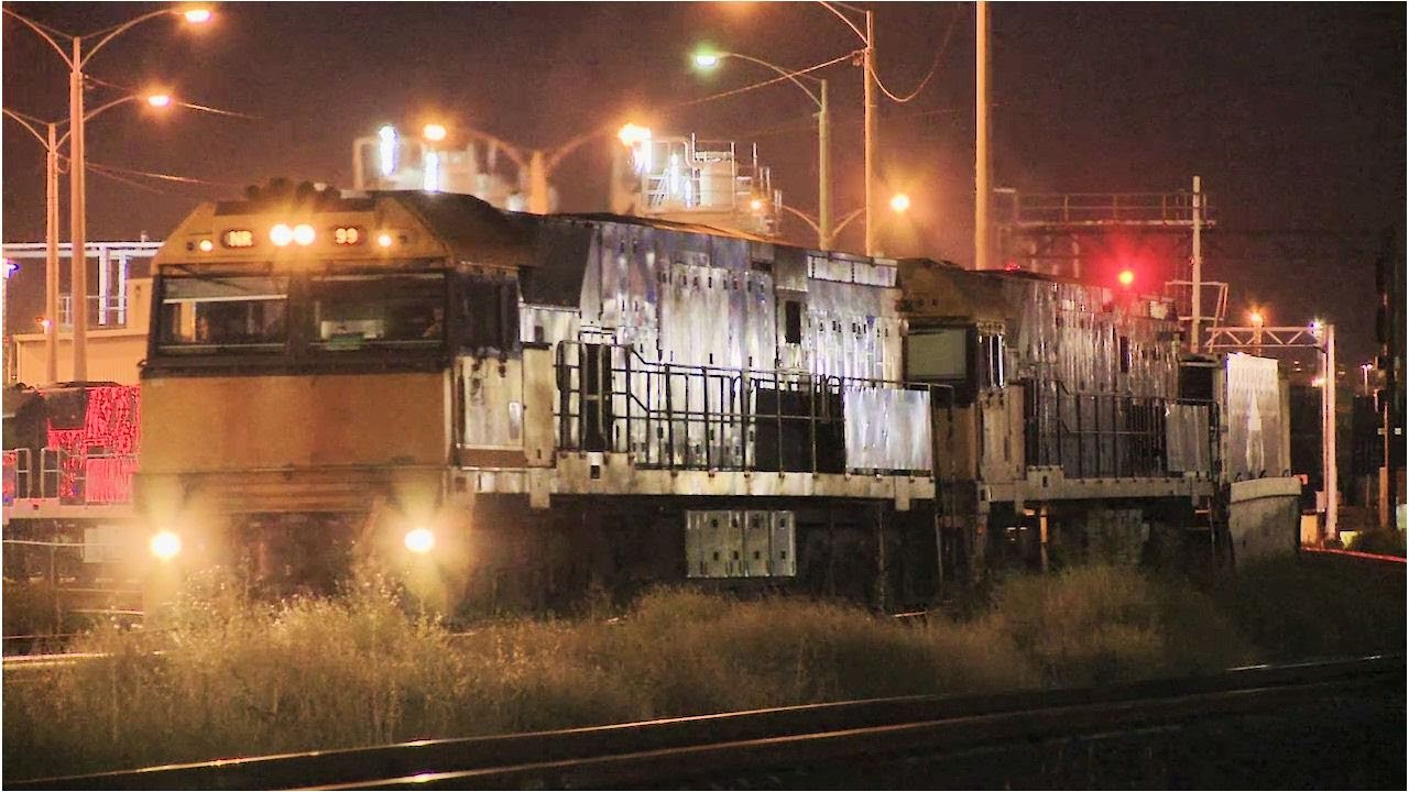 Freight Train departs Dynon at night - Container trains, Railways ...