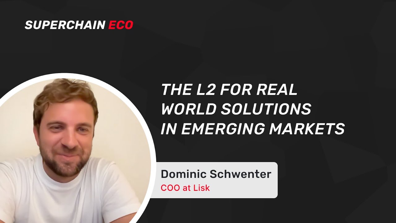 The L2 for real world solutions in Emerging Markets - Dominic Schwenter ...