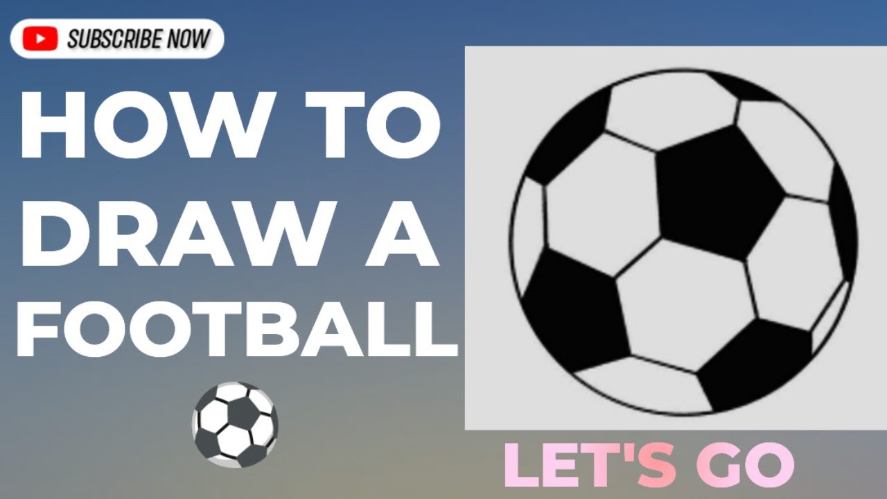 Drawing easy football ⚽ REALY-TUTORIAL STEP BY STEP DRAWING 987 - YouTube