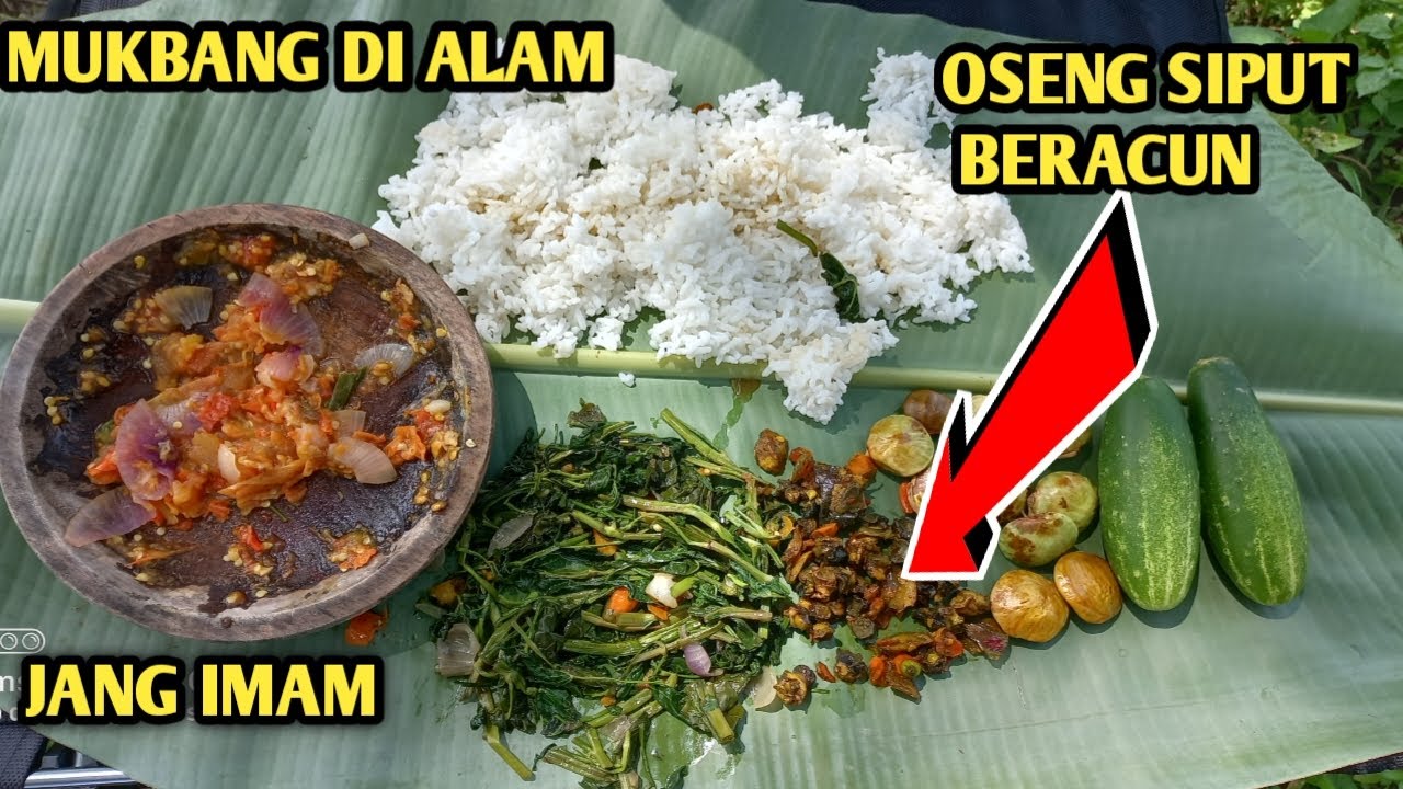 MAKAN KEONG SAWAH PEDAS LANGSUNG DI ALAM DITAMBAH LALAPAN TIMUN, DAN ...
