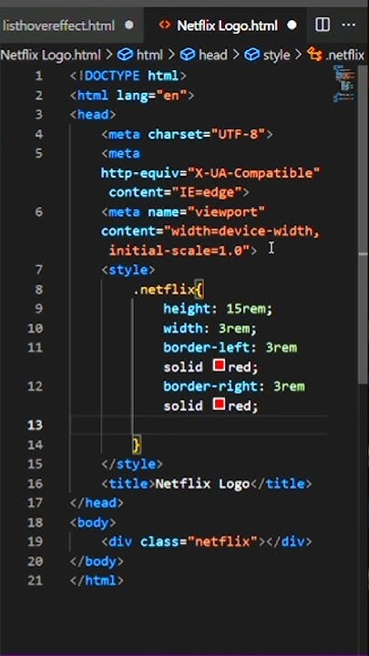 How to Make Netflix Logo using to HTML And CSS - YouTube