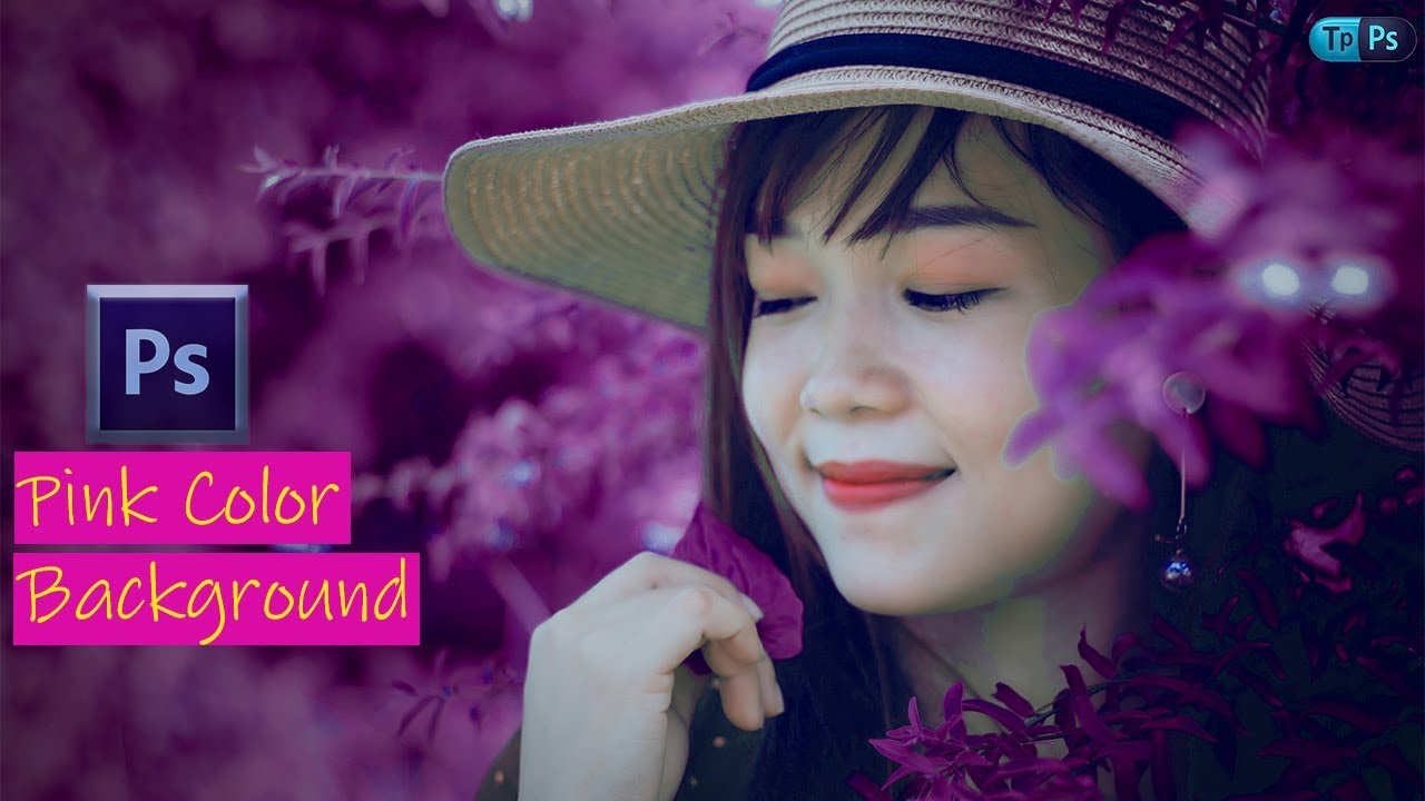 How To Get Pink Color Background With Photoshop | Tutorials Color ...