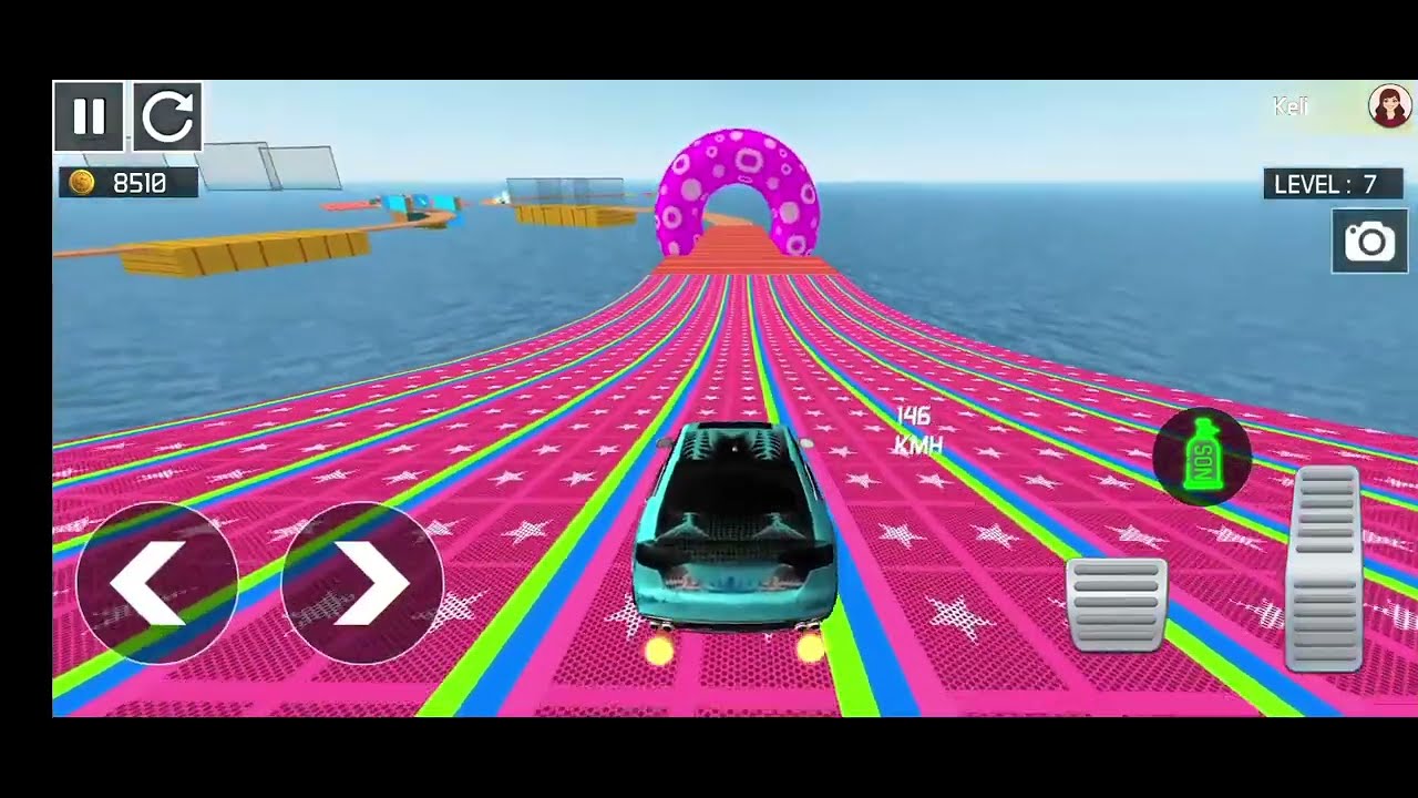 Car racing video game 🎮. ocean car racing... #games #car #cartoon - YouTube