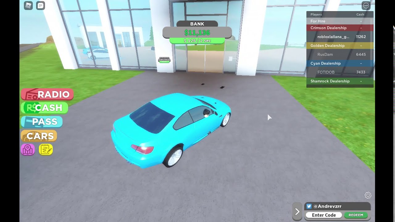 I opnened my own Car Dealership! Roblox Dealership Simulator - YouTube
