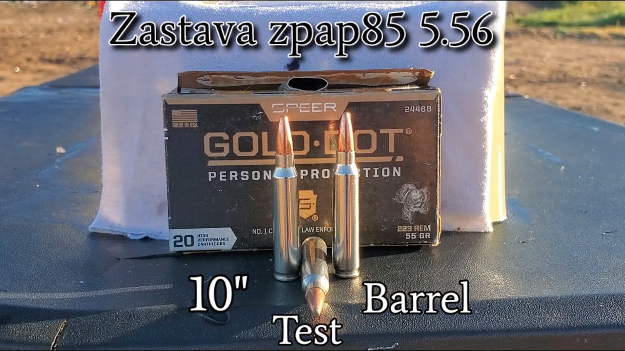 .223 speer gold dot in ballistics gel - YouTube
