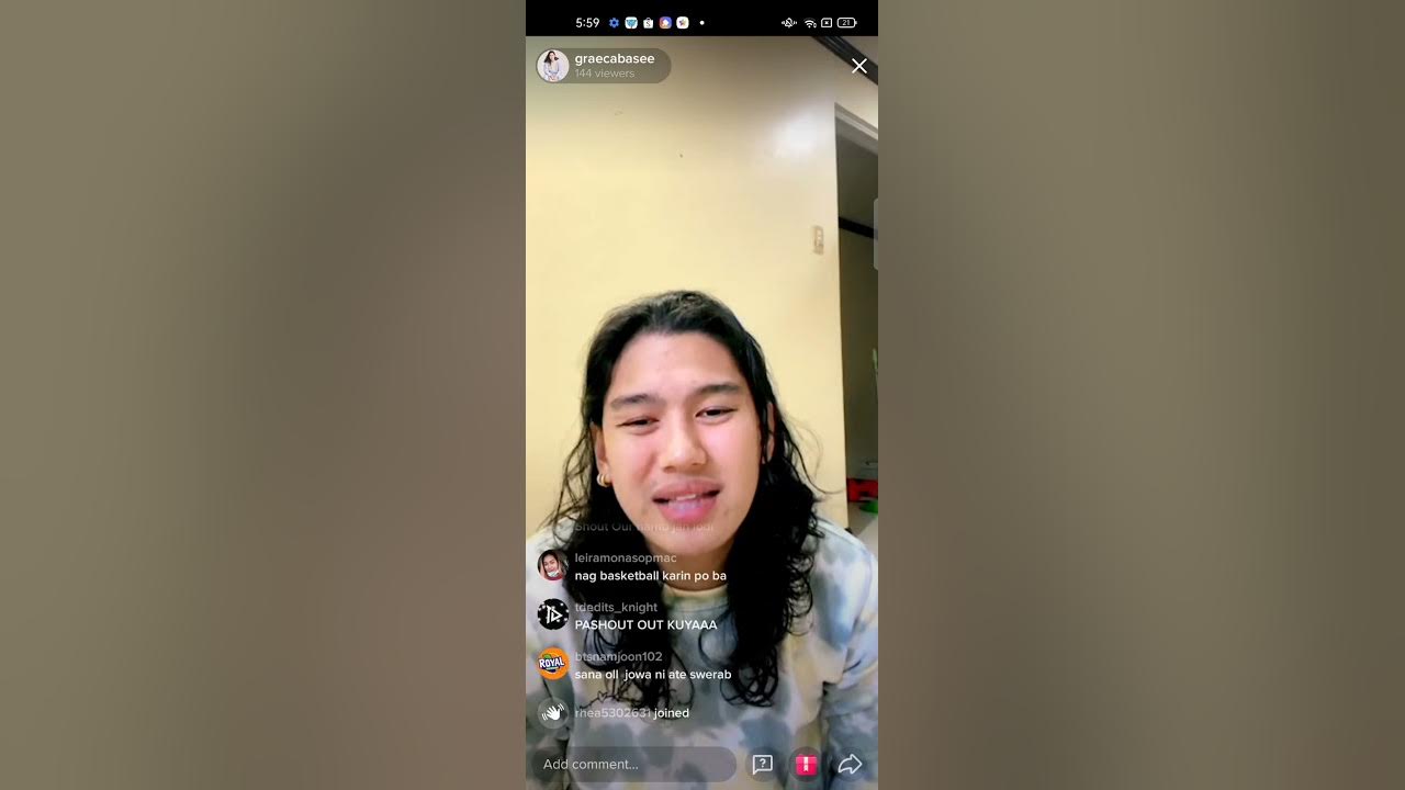 GRAE CABASE TIKTOK LIVE(april 21 2021) - YouTube