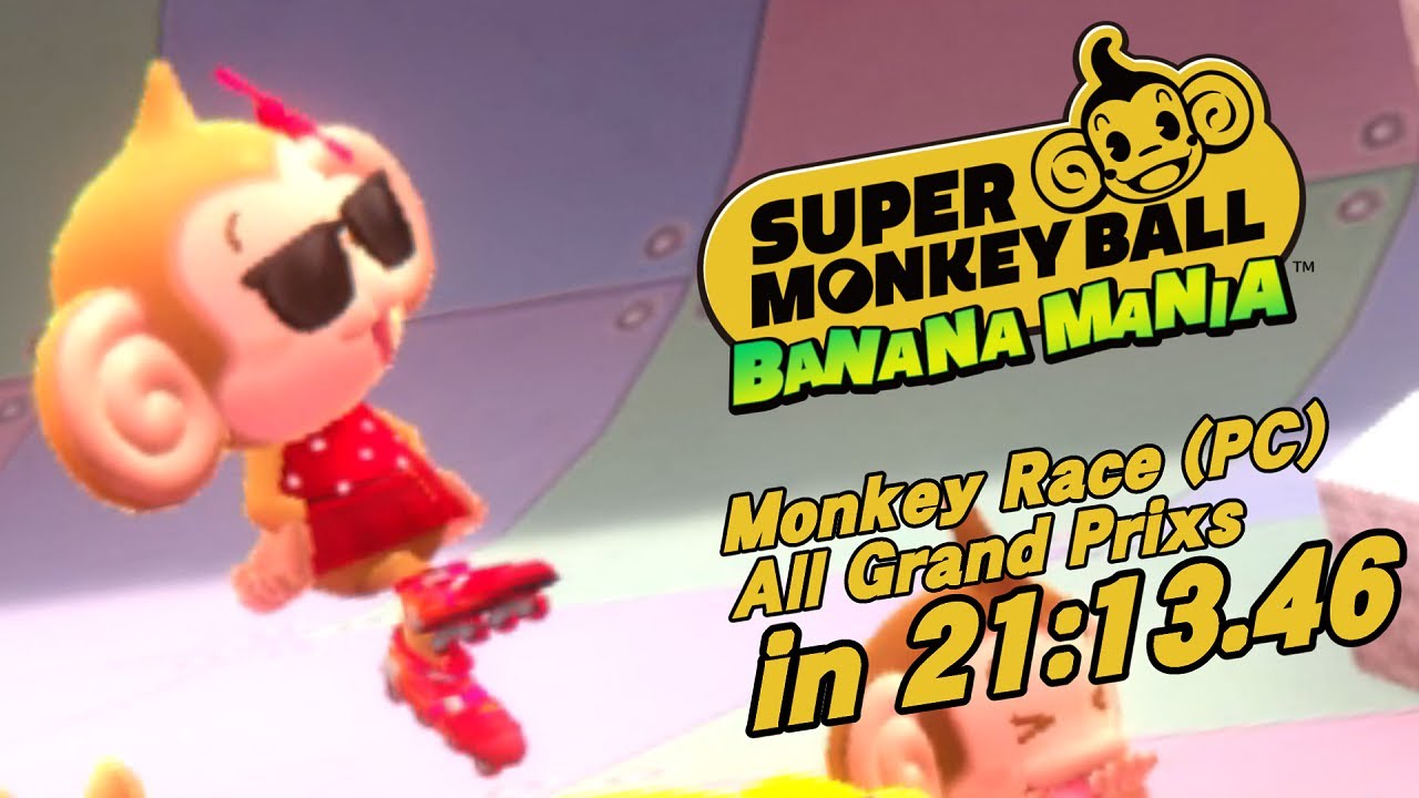Super Monkey Ball: Banana Mania (PC) - Monkey Race All GPs Speedrun ...