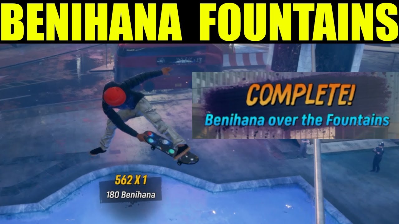 Tony Hawk Pro Skater 4 - How to "benihana the fountains"( London) - YouTube