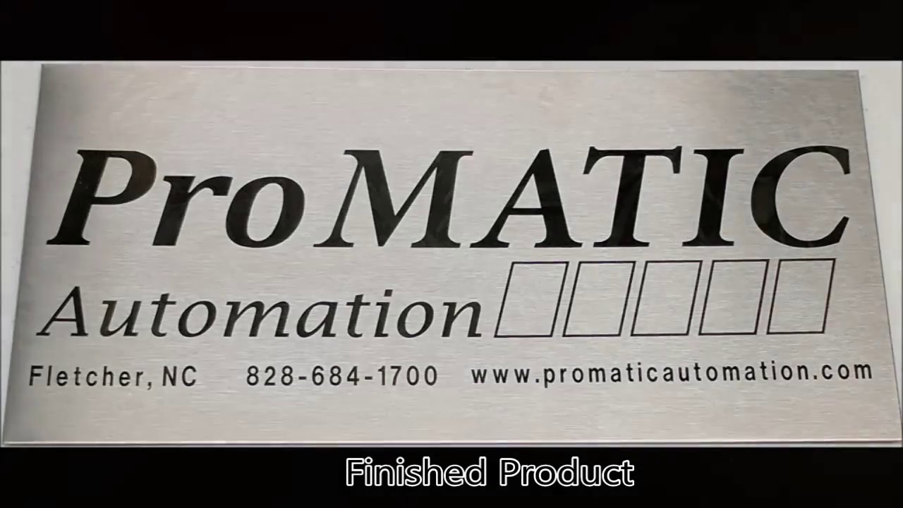 ProMATIC Automation, Inc. - Laser Engraving - YouTube