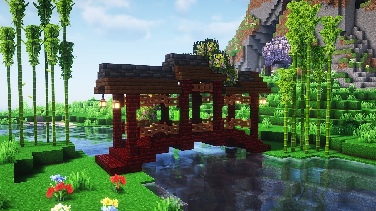 Minecraft small Chinese Bridge Tutorial - How to Build a Chinese Bridge ...
