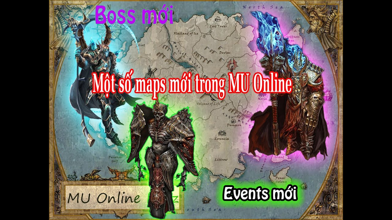 Các Maps và Events, Boss mới trong Mu online - YouTube