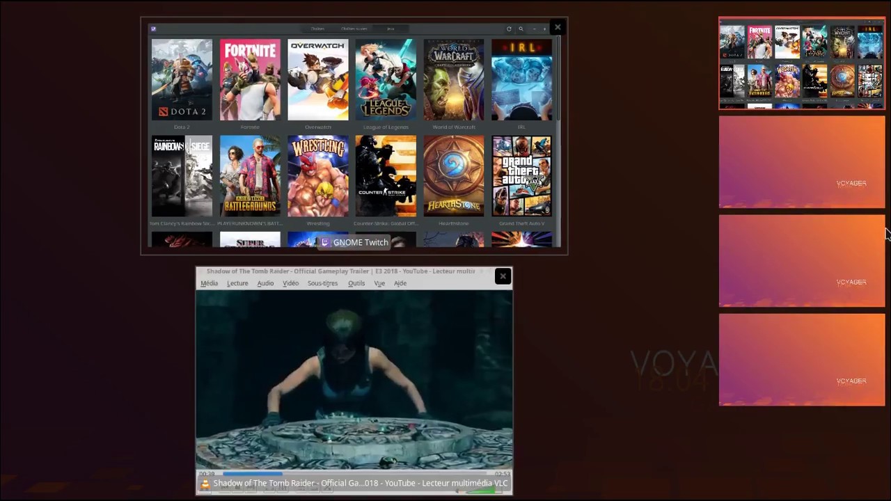 Voyager GS 18.04.1 (Gamers Linux) - YouTube