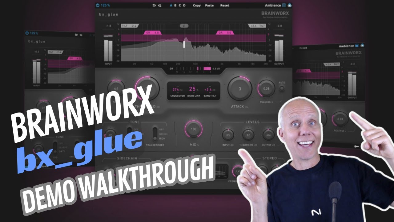 Brainworx bx_glue Compressor Plugin Demo Walkthrough [With Audio ...
