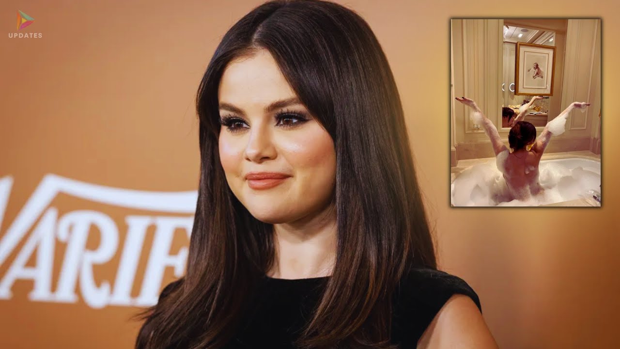 Selena Gomez bares all in sudsy bubble bath during Paris vacation - YouTube