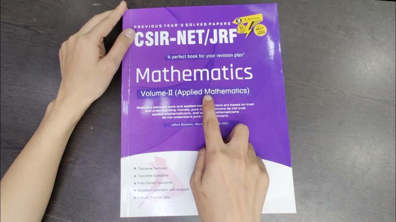 CSIR NET APPLIED Mathematics Previous Year's Solved Papers Volume - 02 Book Review - YouTube