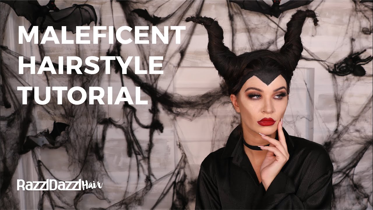 How To: Disney's Maleficent | Halloween Long Hairstyle Tutorial | Razzl ...