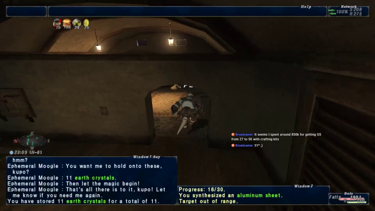 FFXI: Crafting with Shaper's Shawl - YouTube