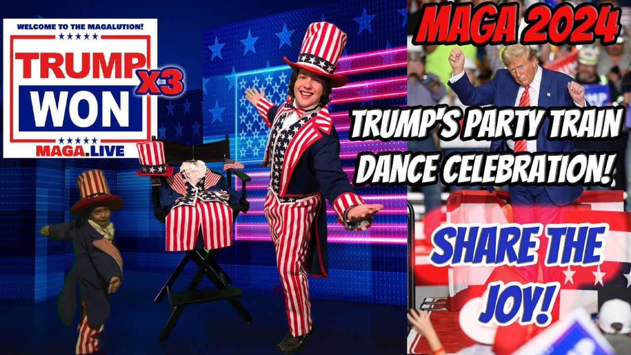 Trump's Party Train Dance Celebration "Trump Won" MAGA Dance ...