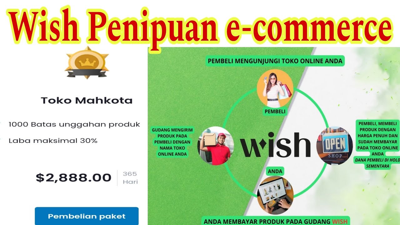 Wish global penipuan toko online | wish internasional scam - YouTube