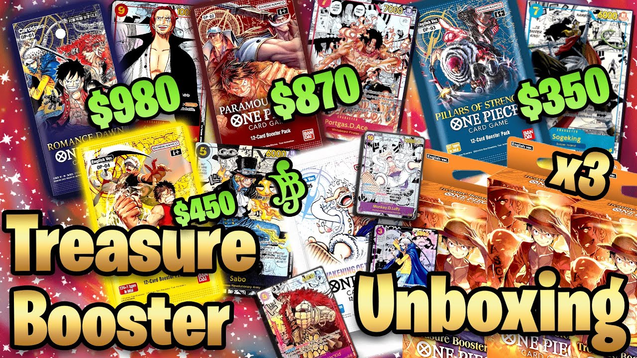 🥹🤔Is My Luck Back??🍀 One Piece Treasure Booster Set Unboxing x3 - YouTube