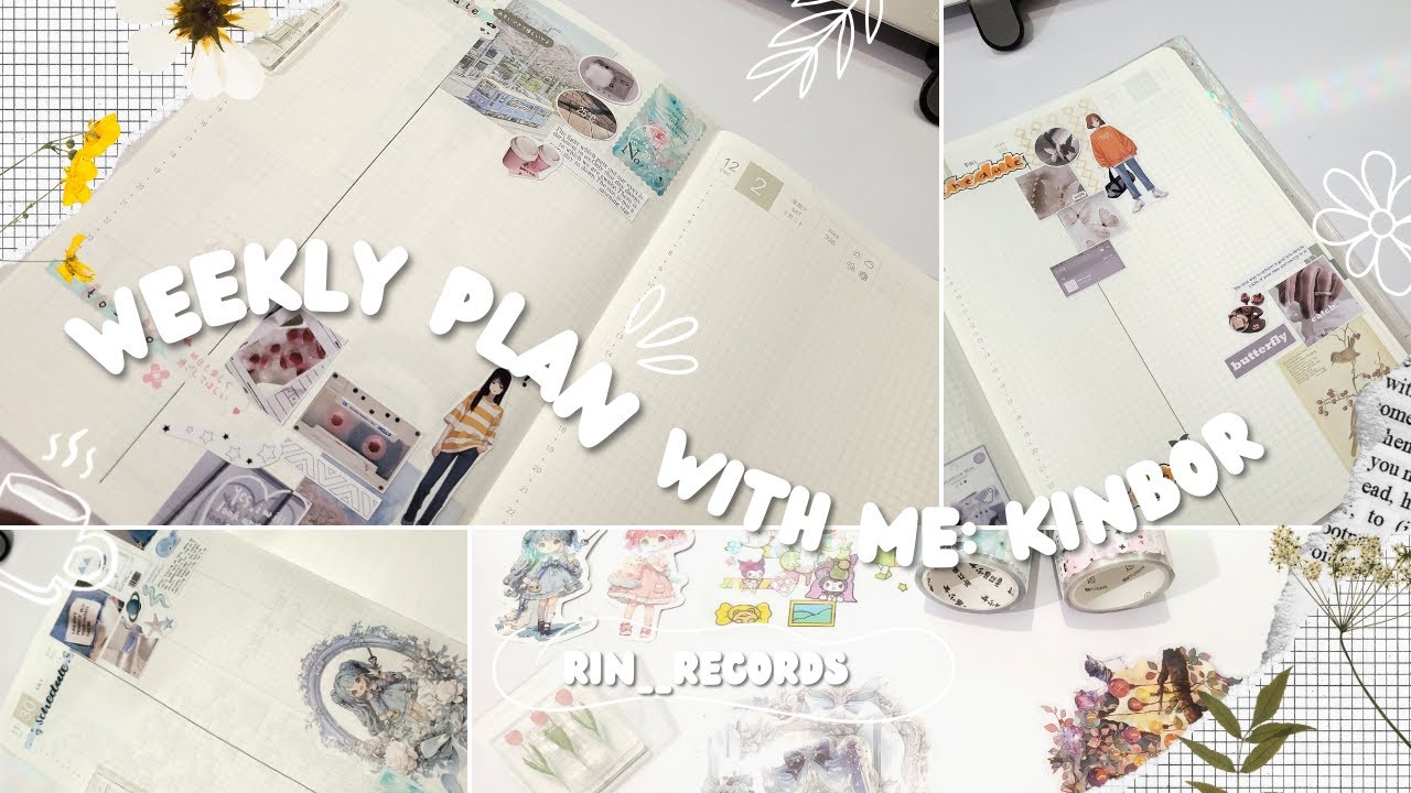 Weekly Plan With Me: Kinbor Planner, Sticker Haul. - YouTube