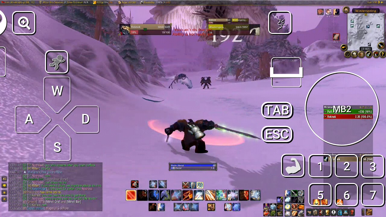 Playing WoW Classic mobile via SteamLink! - YouTube