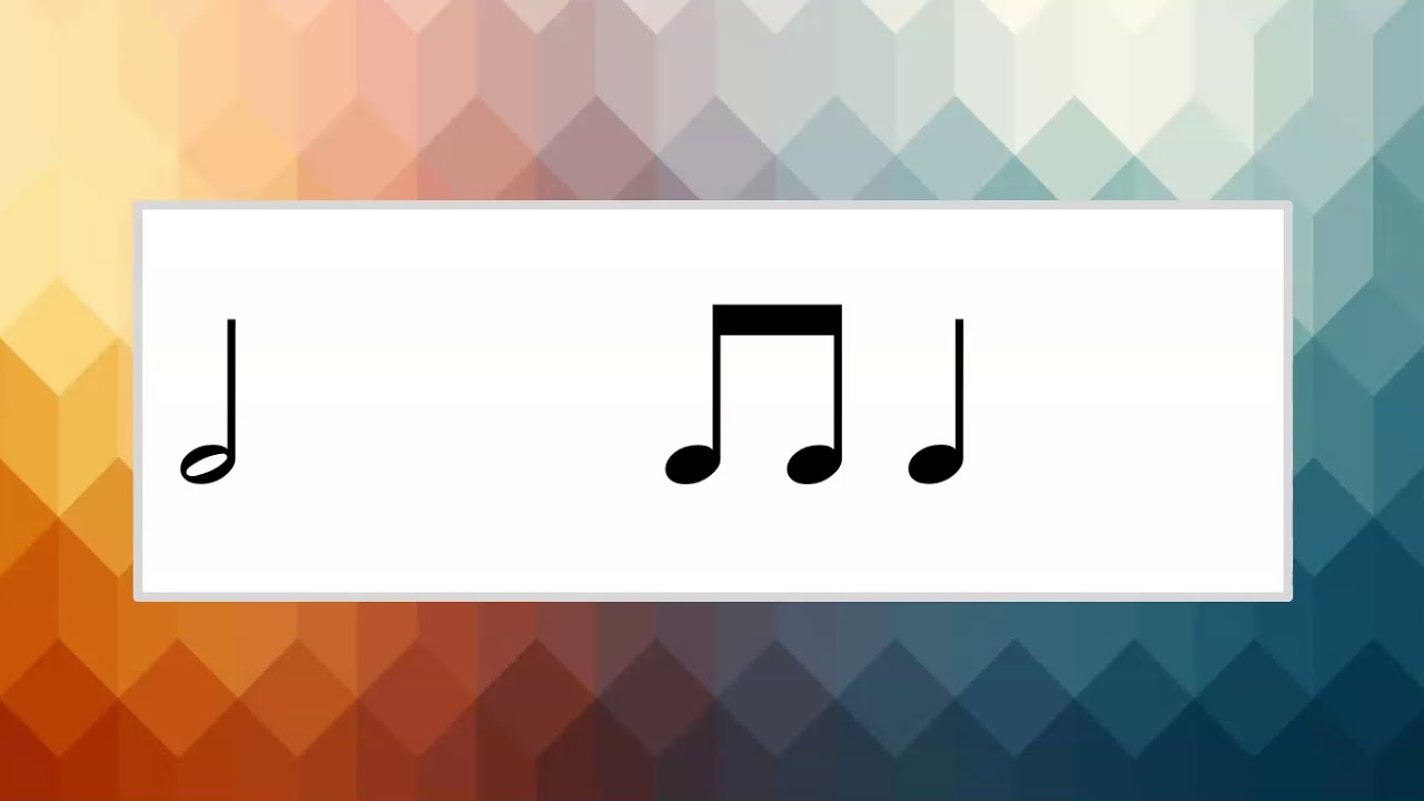 Rhythm Practice Call & Response: Half Note (Standard Notation with ...