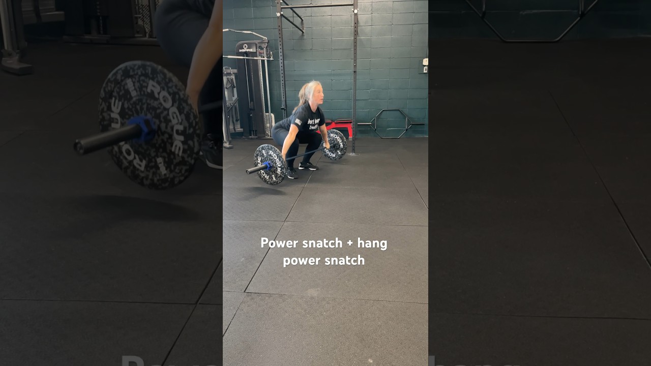 Power snatch + hang power snatch - YouTube