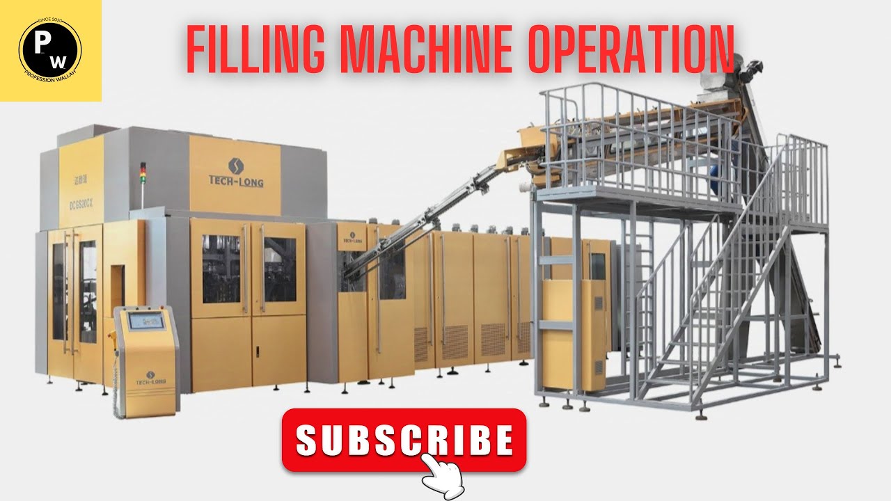 Filling Machine Operation|| Tech-Long|| Only for educational purposes ...