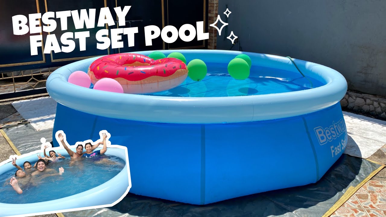 BESTWAY FAST SET POOL UNBOXING (15+ PAX ANG KASYA!) | Nicky Merilo ...