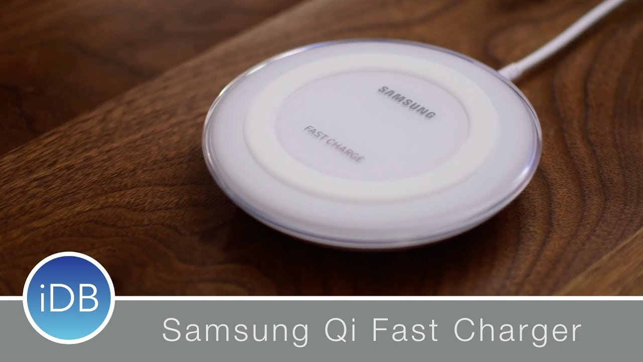 Samsung Qi Wireless Charger works with iPhone 8 & iPhone X - YouTube