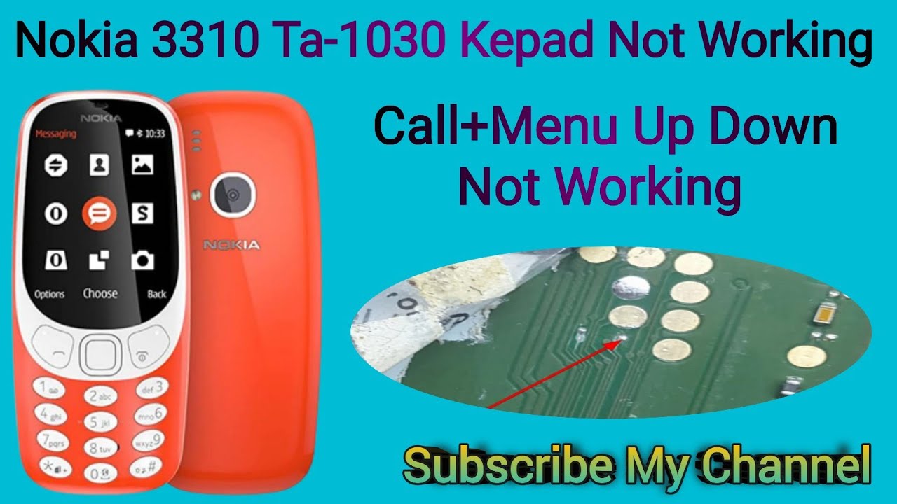 Nokia 3310 Call Menu Button Problem Solution | Nokia ta1030 call menu ...