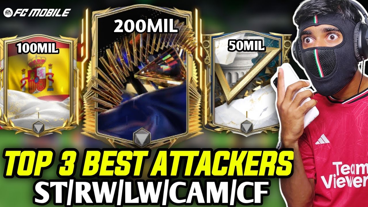 TOP 3 BEST ATTACKERS [ ST/RW/LW/CAM/CF ] IN FC MOBILE - YouTube