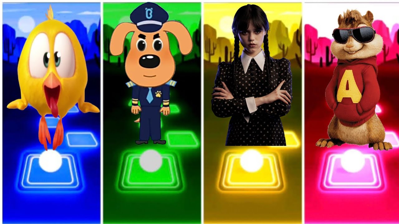 Where's Chicky 🆚 Sheriff Labrador 🆚 Wednesday Addams 🆚 Alvin and the ...