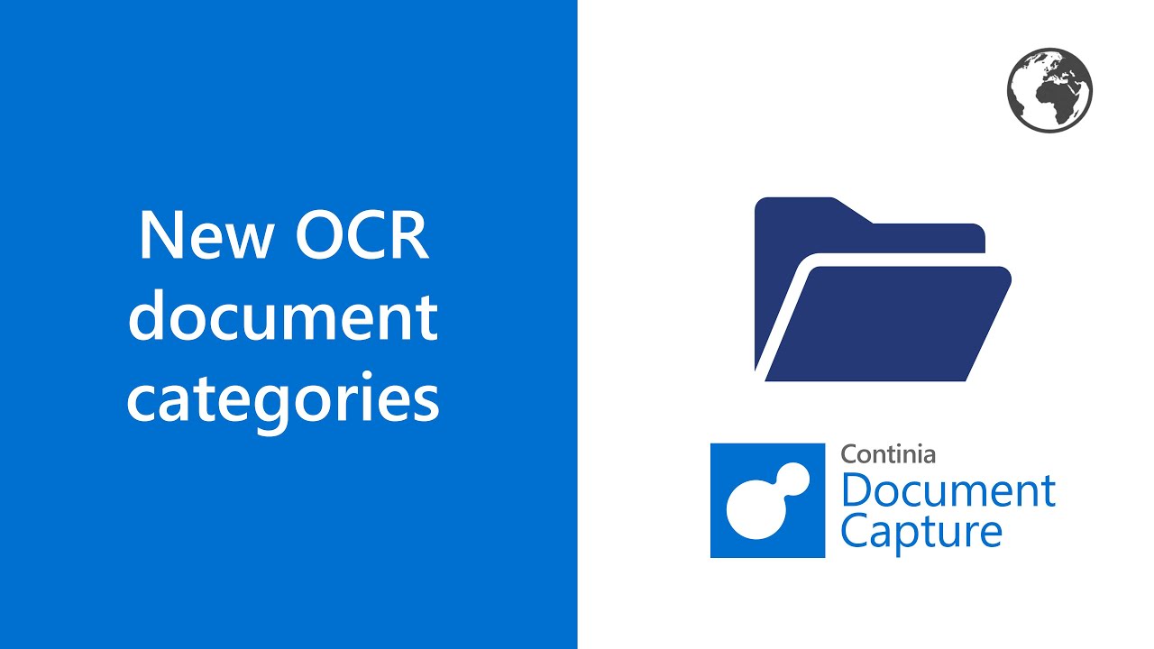 New OCR document categories - YouTube