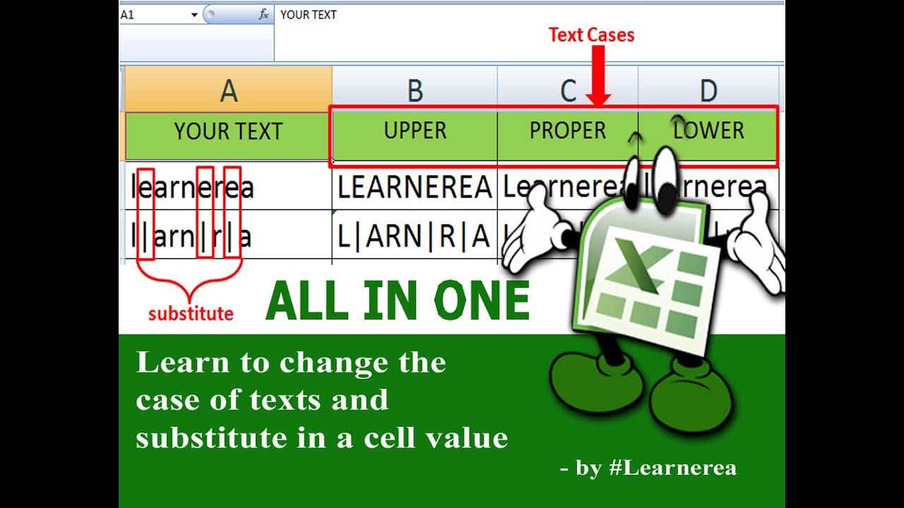 Using UPPER LOWER And PROPER To Change The Case Of String In Excel Using UPPER LOWER And PROPER To Change The Case Of String In Excel