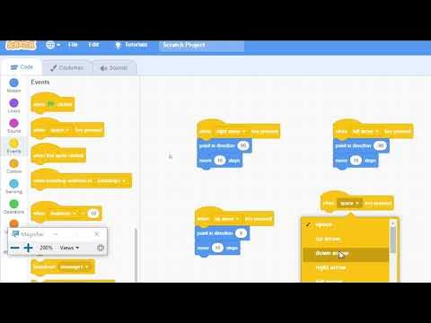 UP,DOWN,LEFT AND RIGHT MOVEMENTS IN SCRATCH - YouTube
