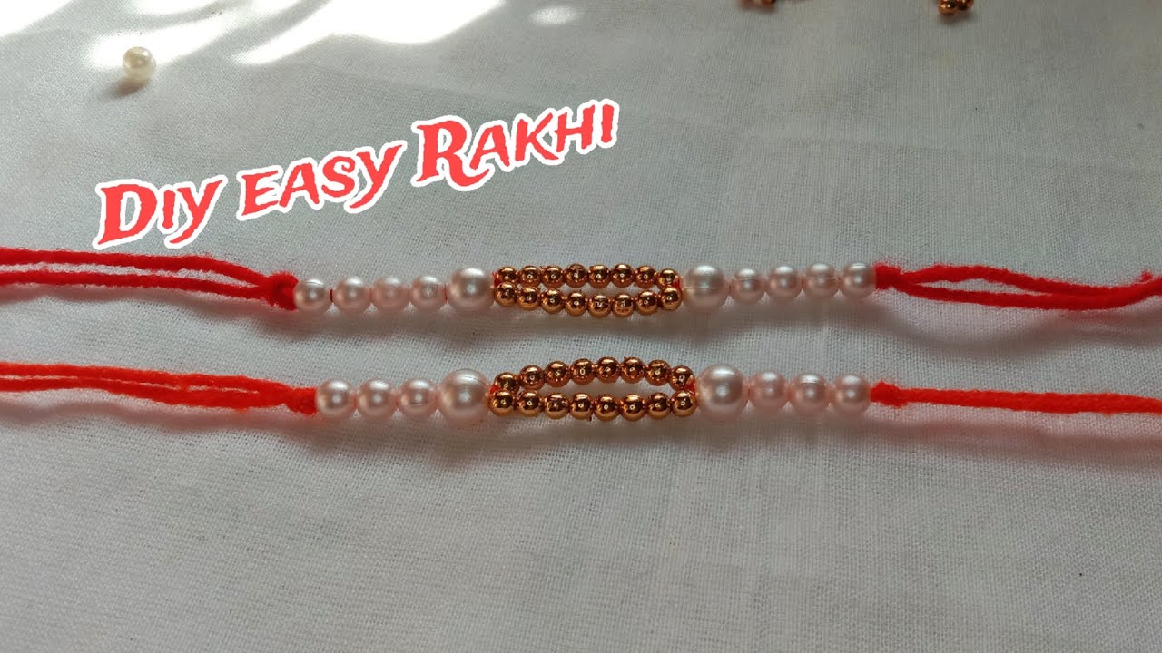 How To Make Rakhi At Home /easy Rakhi rakhi making at home Easy Diy ...