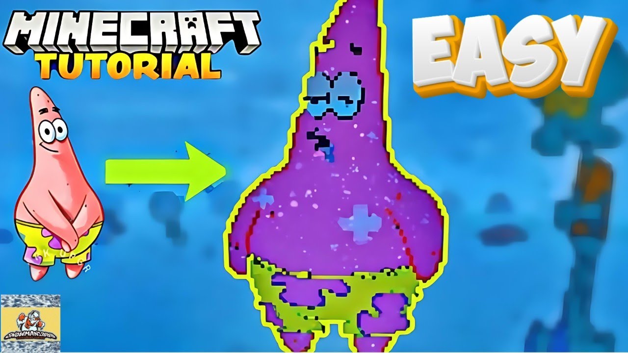 Minecraft: How to Build Patrick star From SpongeBob SquarePants! EASY ...