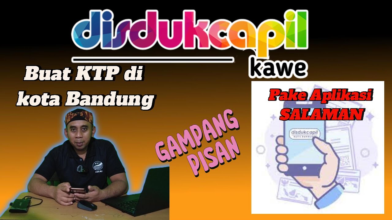 BUAT KTP, KK DI KOTA BANDUNG 2024 MUDAH PAKE APLIKASI SALAMAN - YouTube
